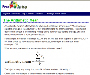 Free Math Help: Statistics | Statistics - LearningReviews