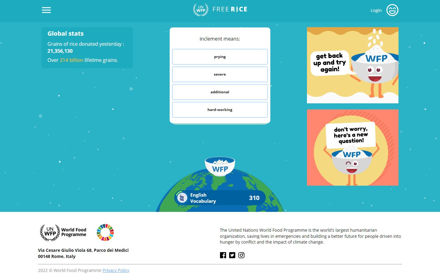 Review of Free Rice Vocabulary and Spelling | Vocabulary & Spelling ...