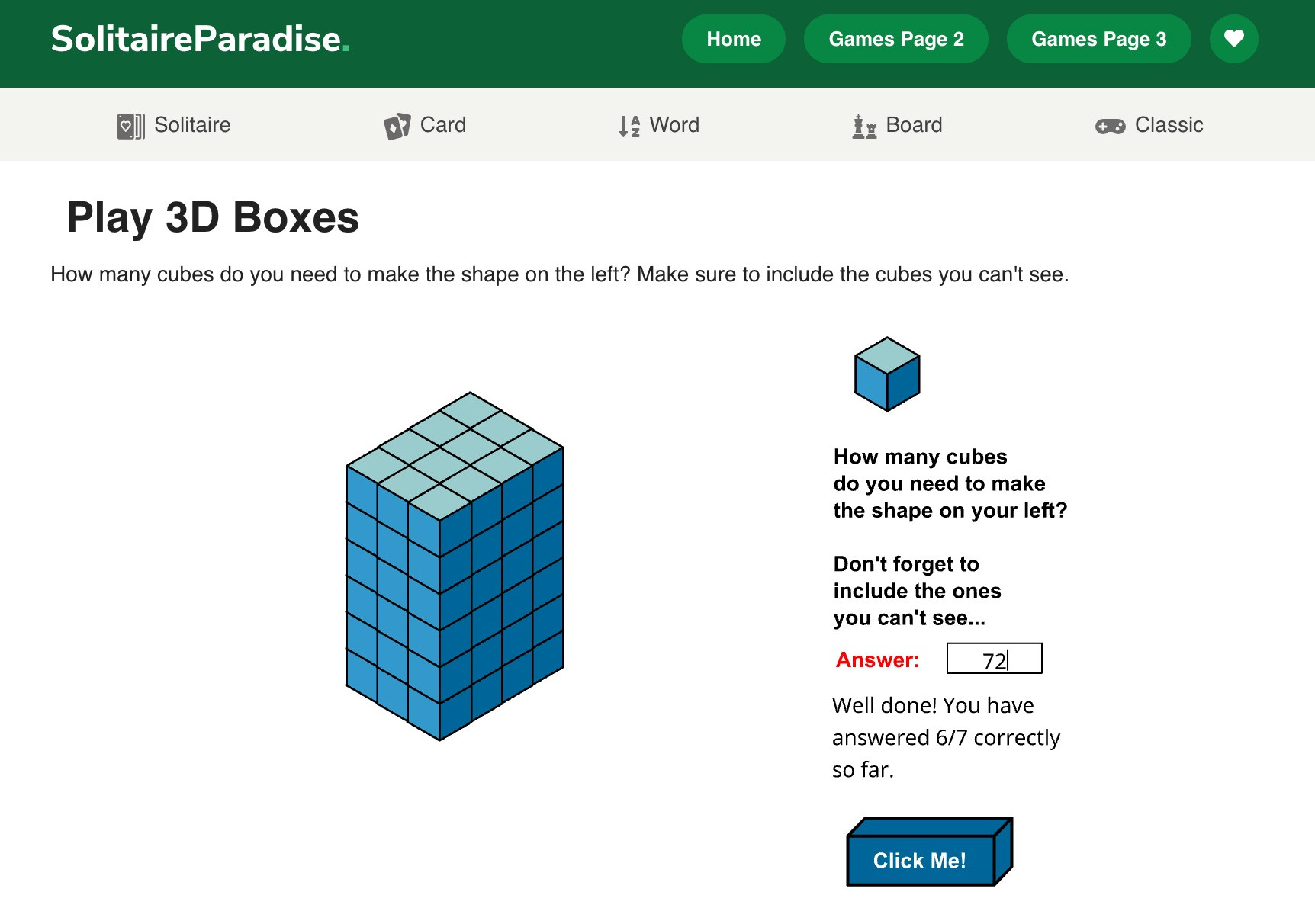 Review of 3D Boxes | Measurements - LearningReviews