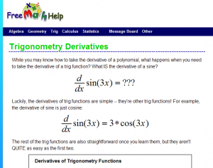 Free Math Help: Trigonometry | Calculus & Precalculus - LearningReviews