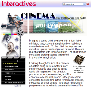 Interactives: Cinema - How Hollywood Movies are Made | Film & Video ...