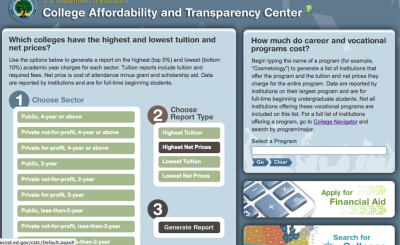 College Affordability and Transparency Center | College Funding ...