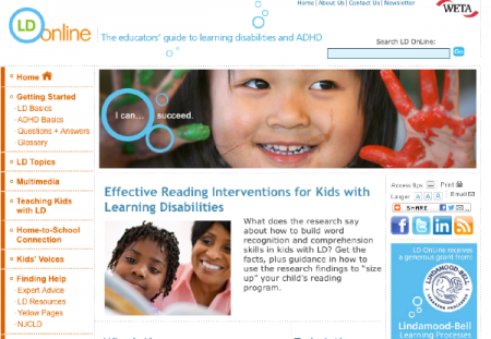 LD Online | Learning Disabilities - LearningReviews